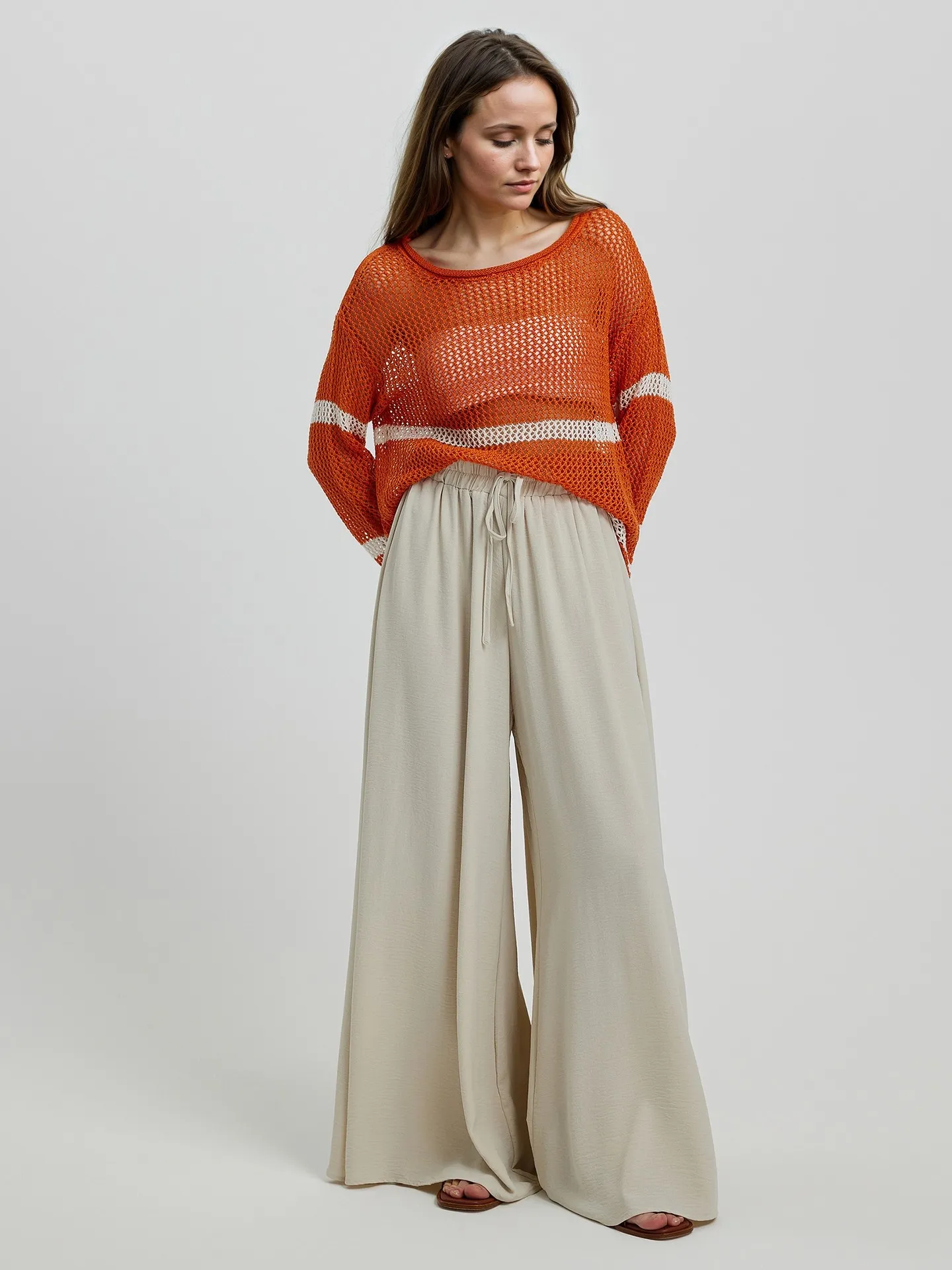 Draped Wide Leg Trousers | Savana | Bestsellers