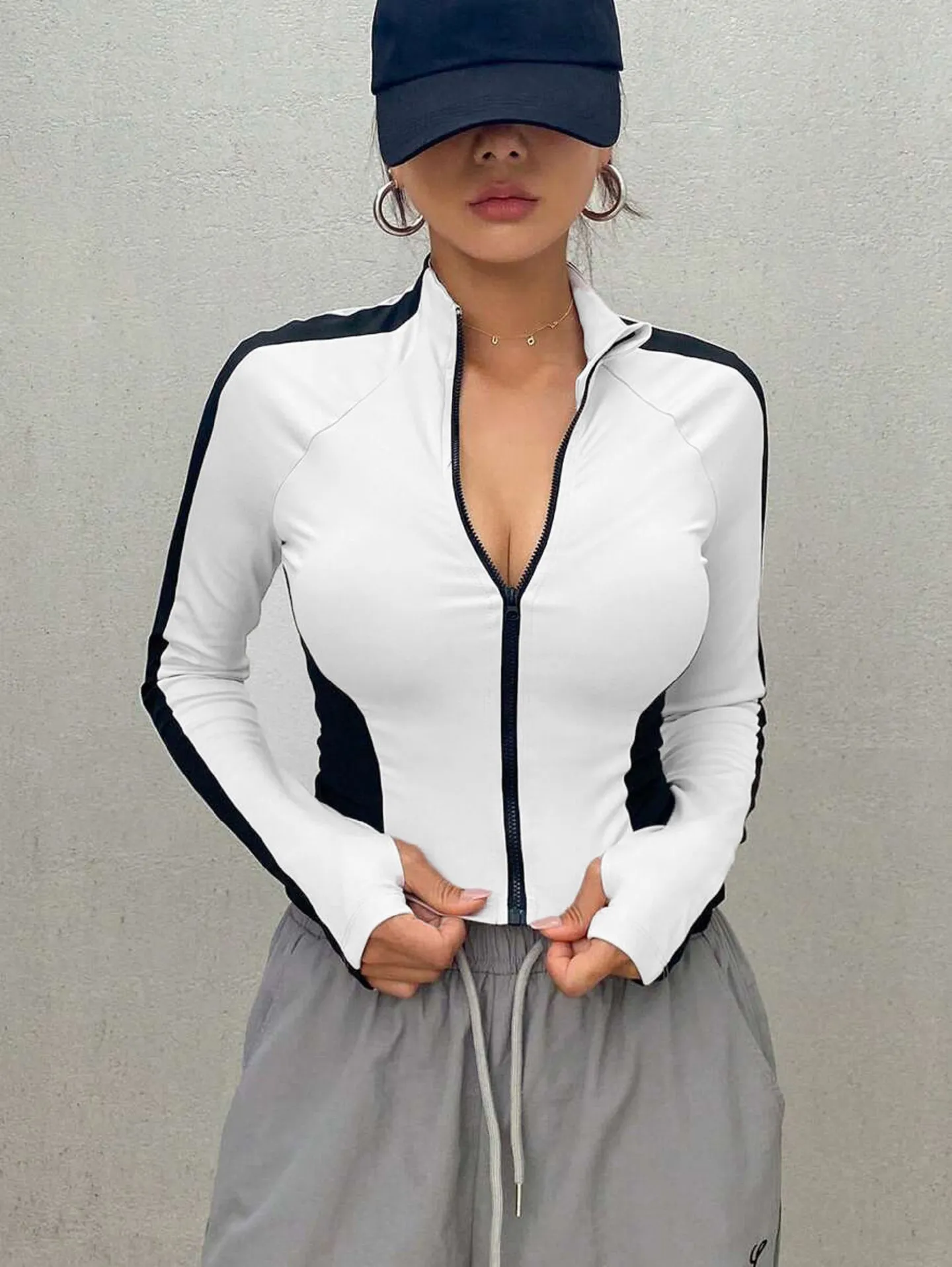 Decorative Zipper Sports Jacket | Savana | Bestsellers