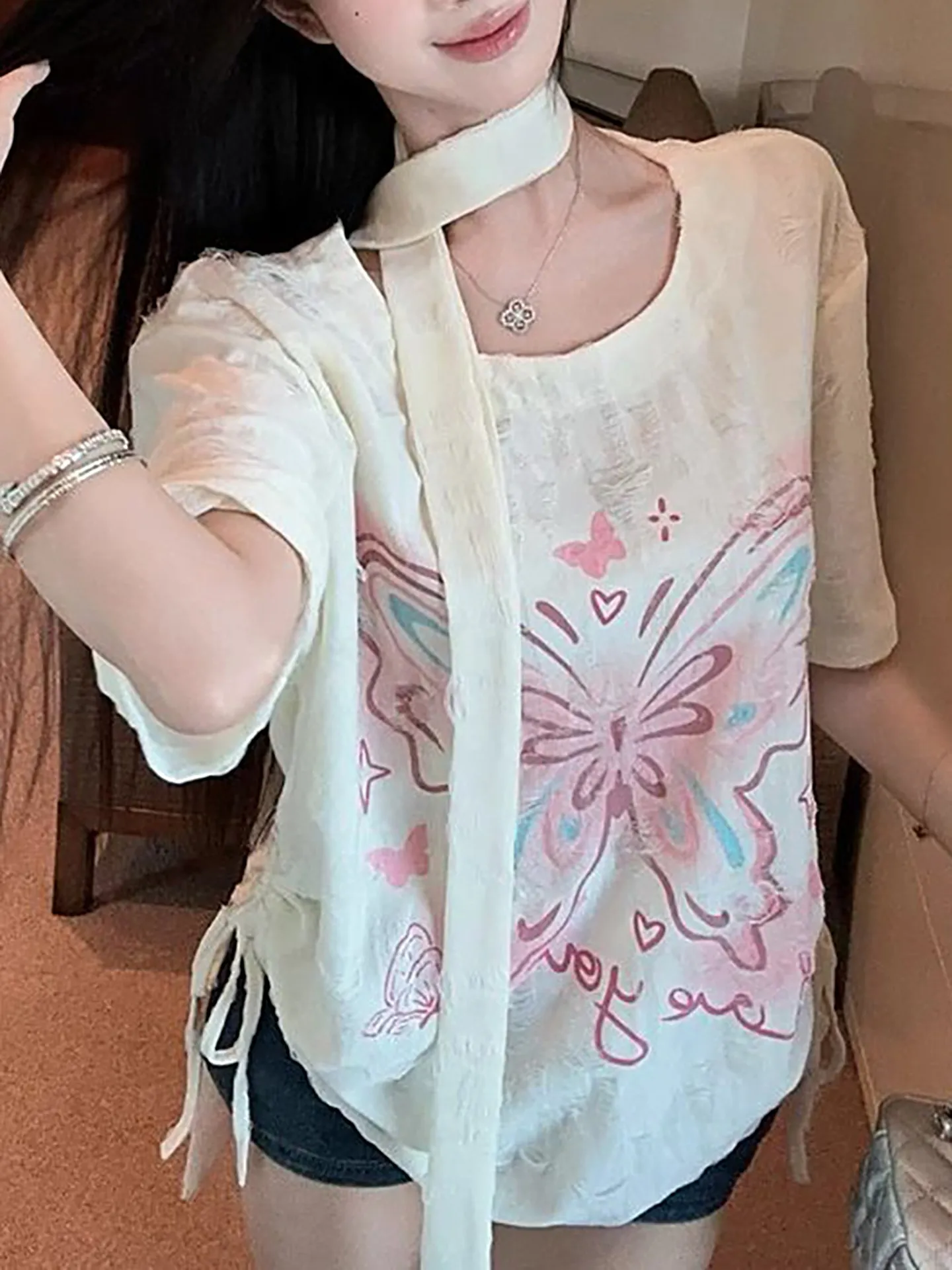 Drawstring Pullover T-Shirt | Savana | Bestsellers