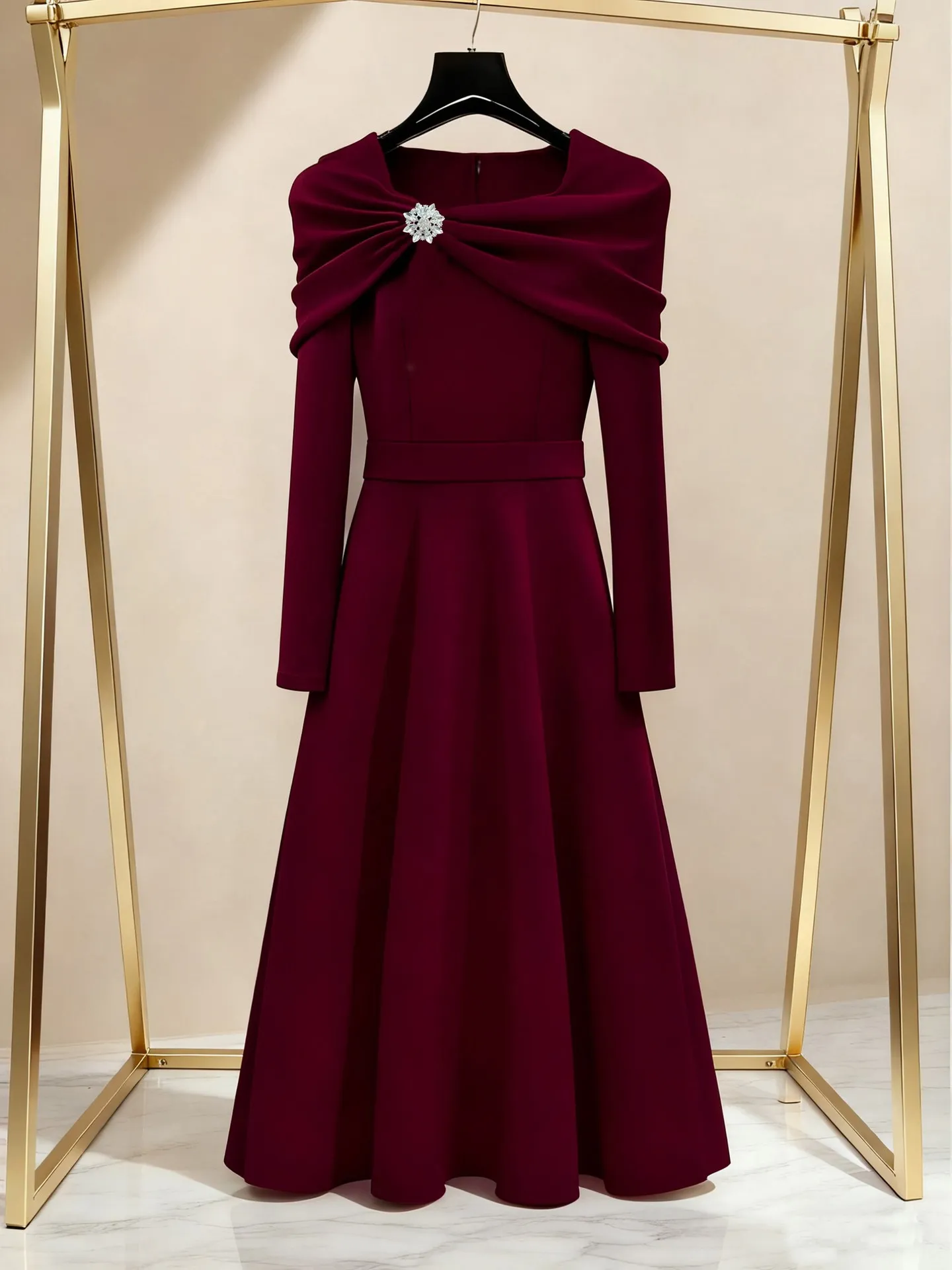 Metallic Decor A-Line Dress | Savana | Bestsellers
