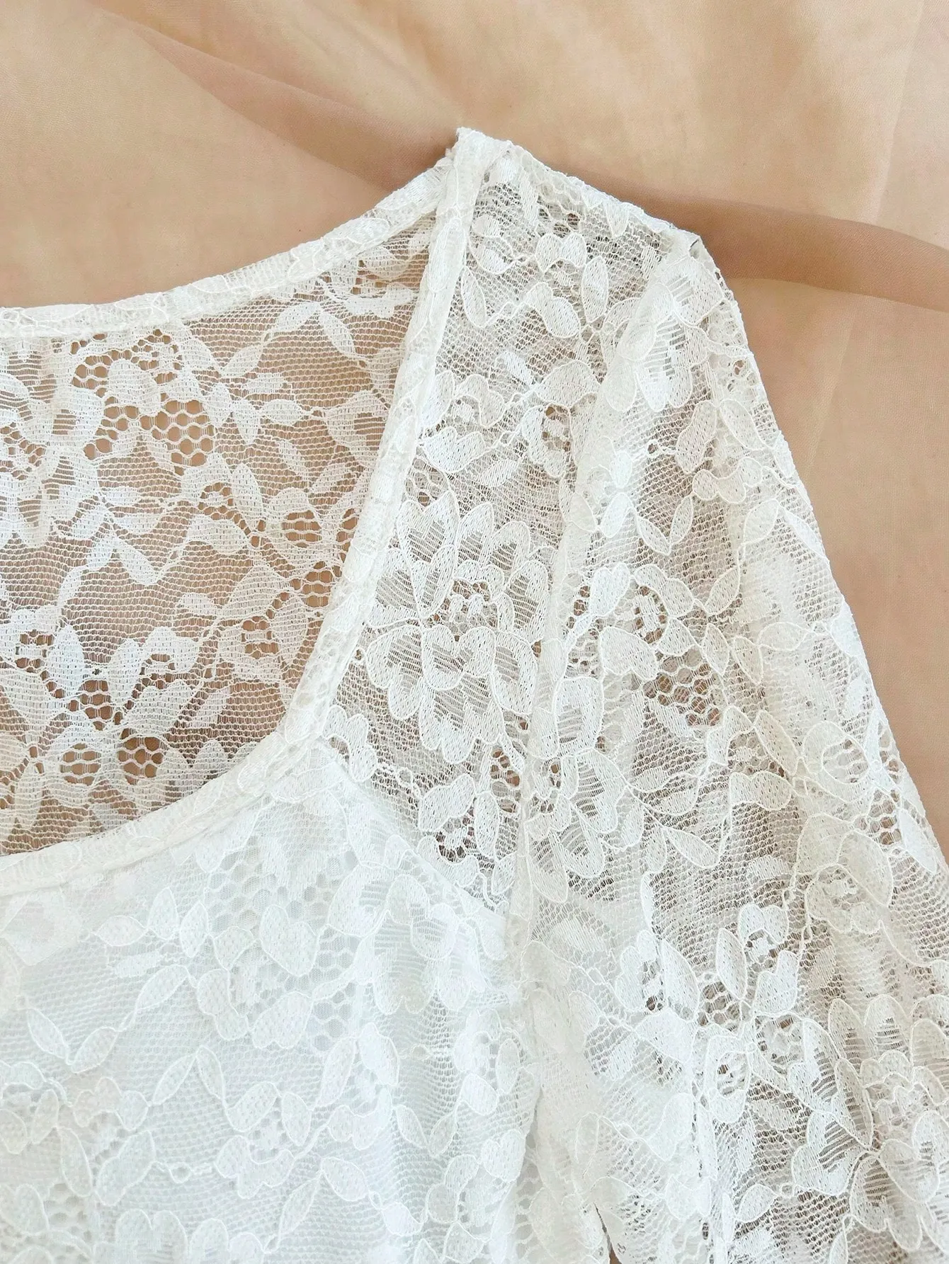 Vacation Bell Sleeve Sheer Slim Fit top | Savana | Bestsellers