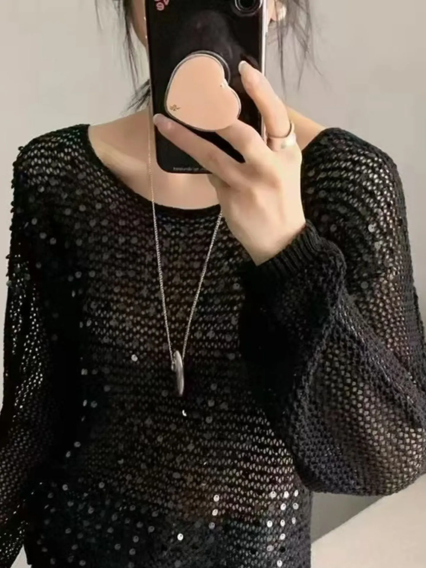 Metallic Decor Knit Pullover | Savana | Bestsellers