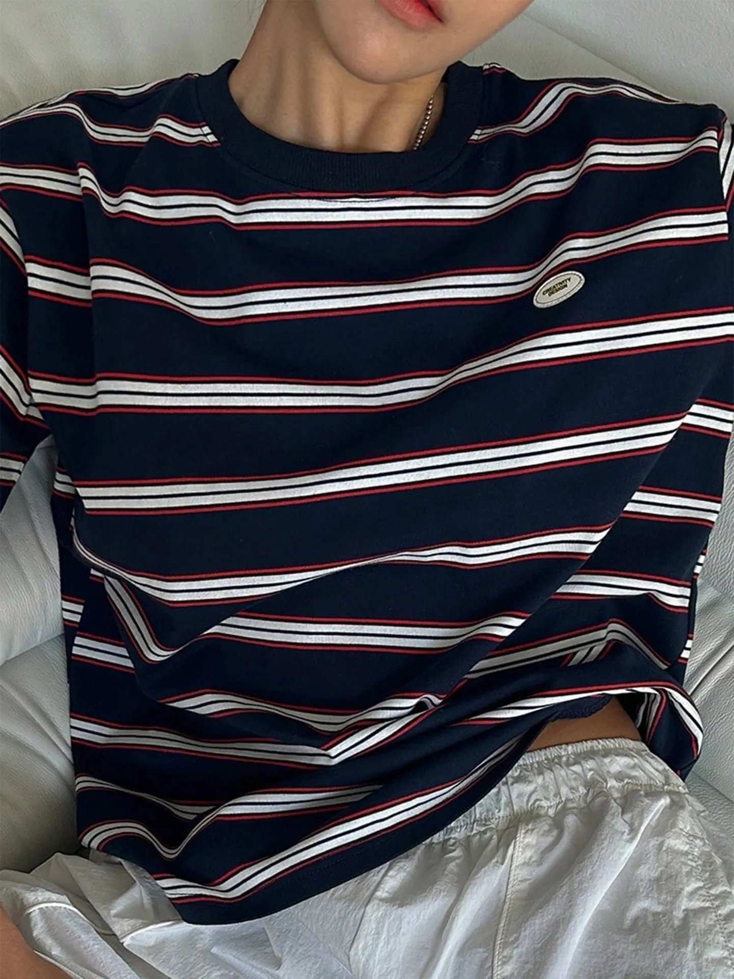 Patched Pullover T-Shirt | Savana | Bestsellers