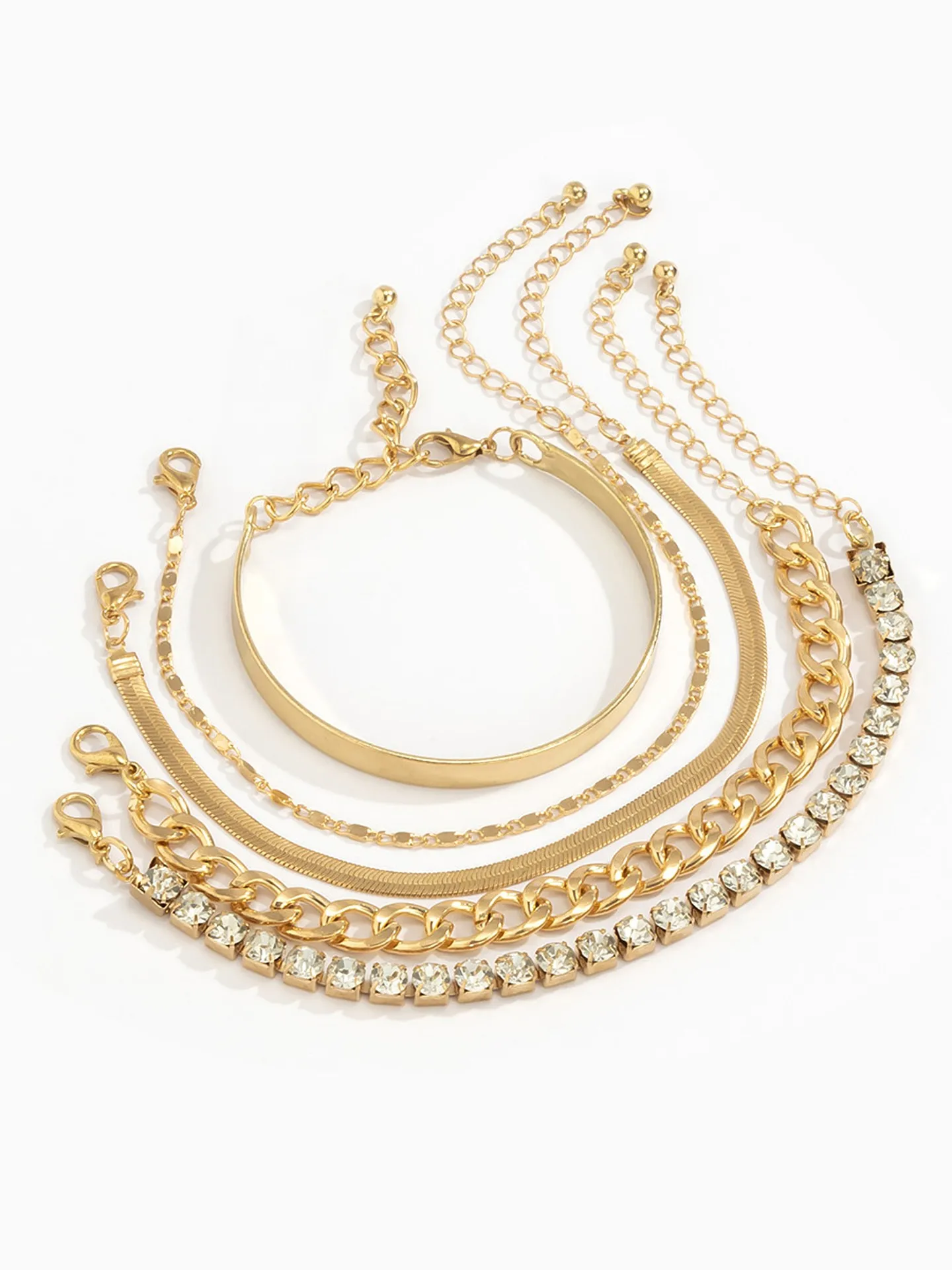 Rhinestone Bracelet Set | Savana | Bestsellers