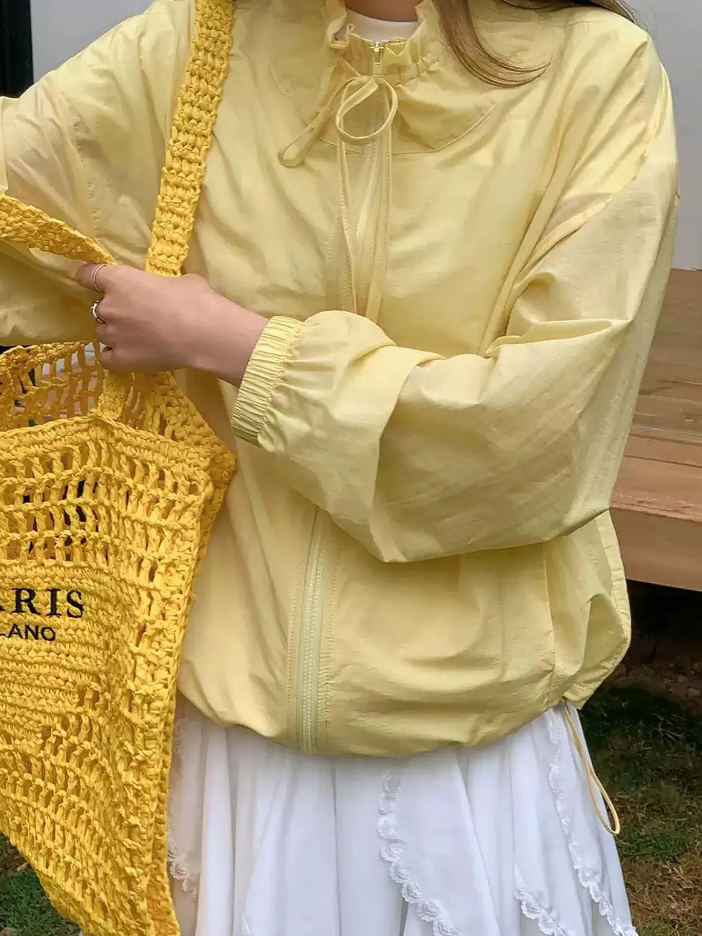 Drawstring Windbreaker Jacket | Savana | Bestsellers