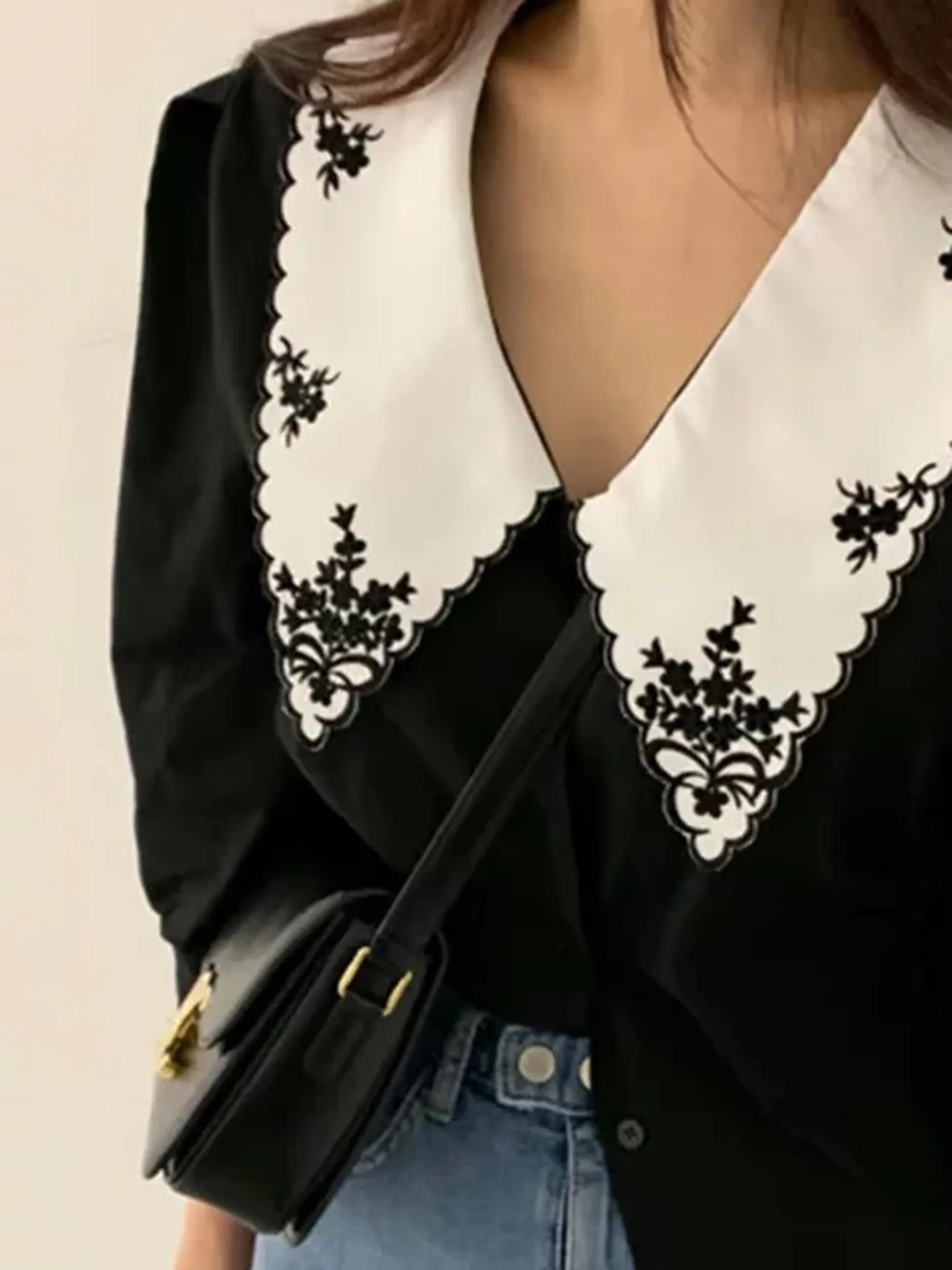 Patchwork Placket Blouse | Savana | Bestsellers