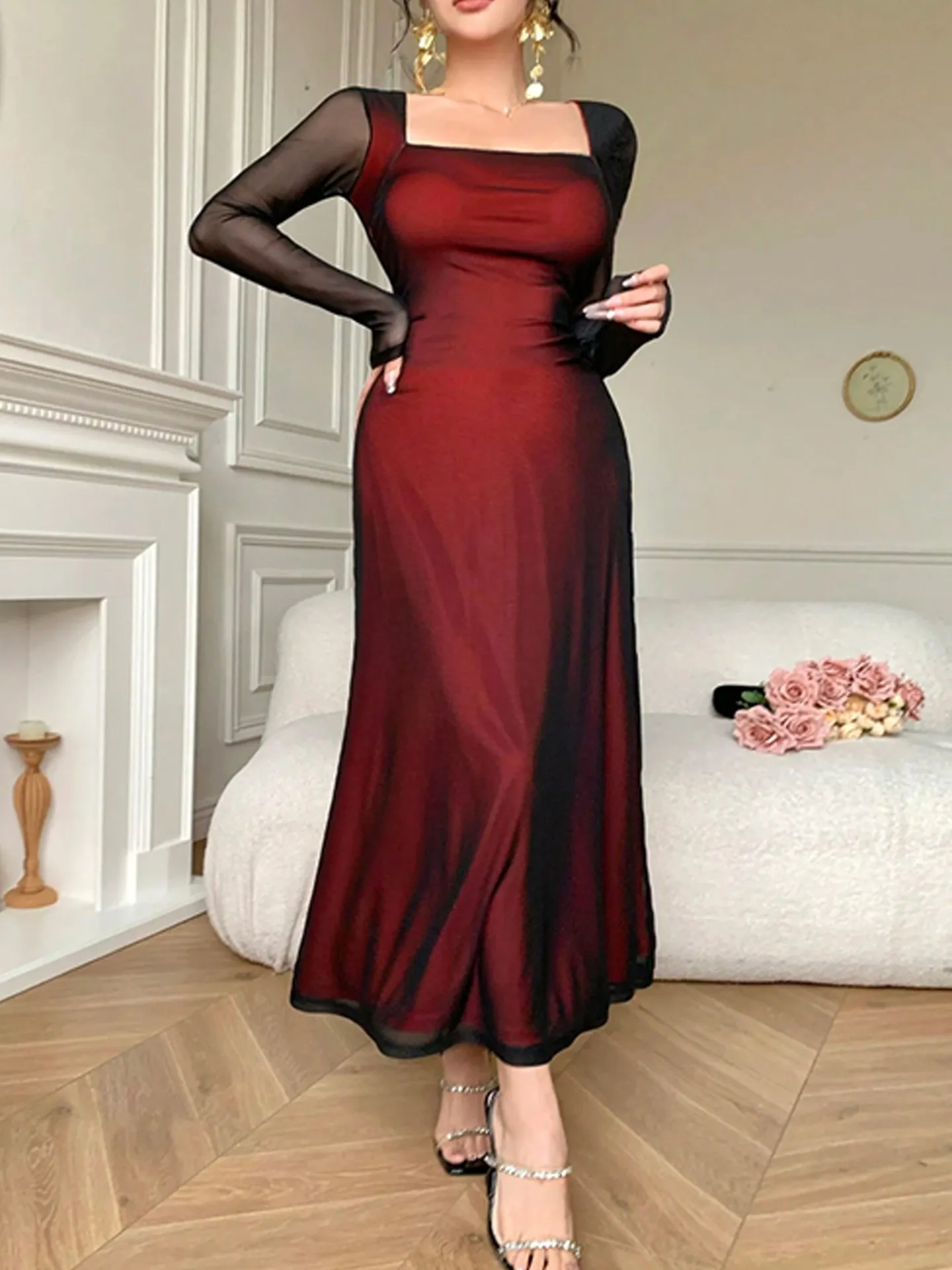 Sheer Bodycon Dress | Savana | Bestsellers