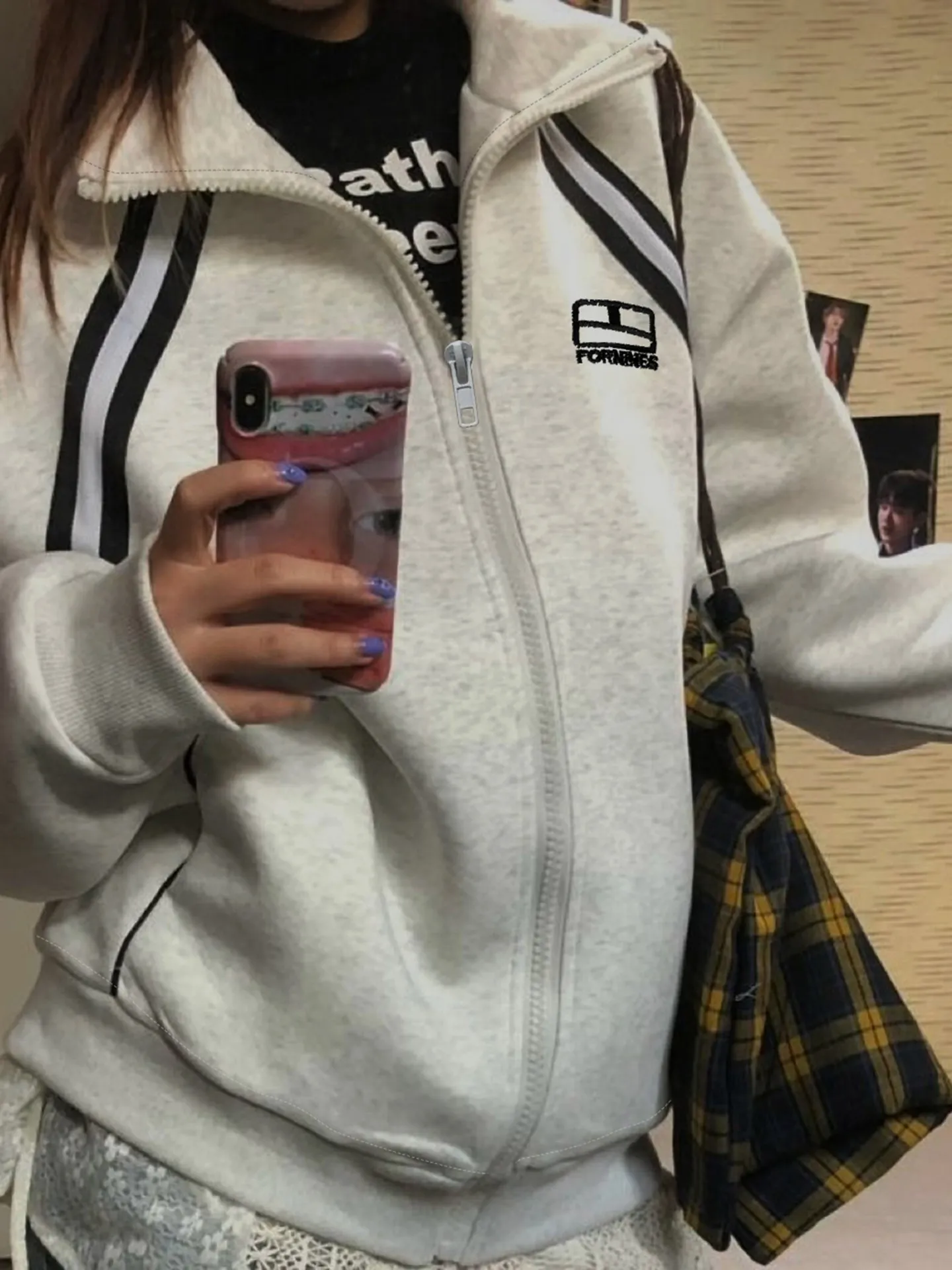 Contrast Stitching Jacket | Savana | Bestsellers