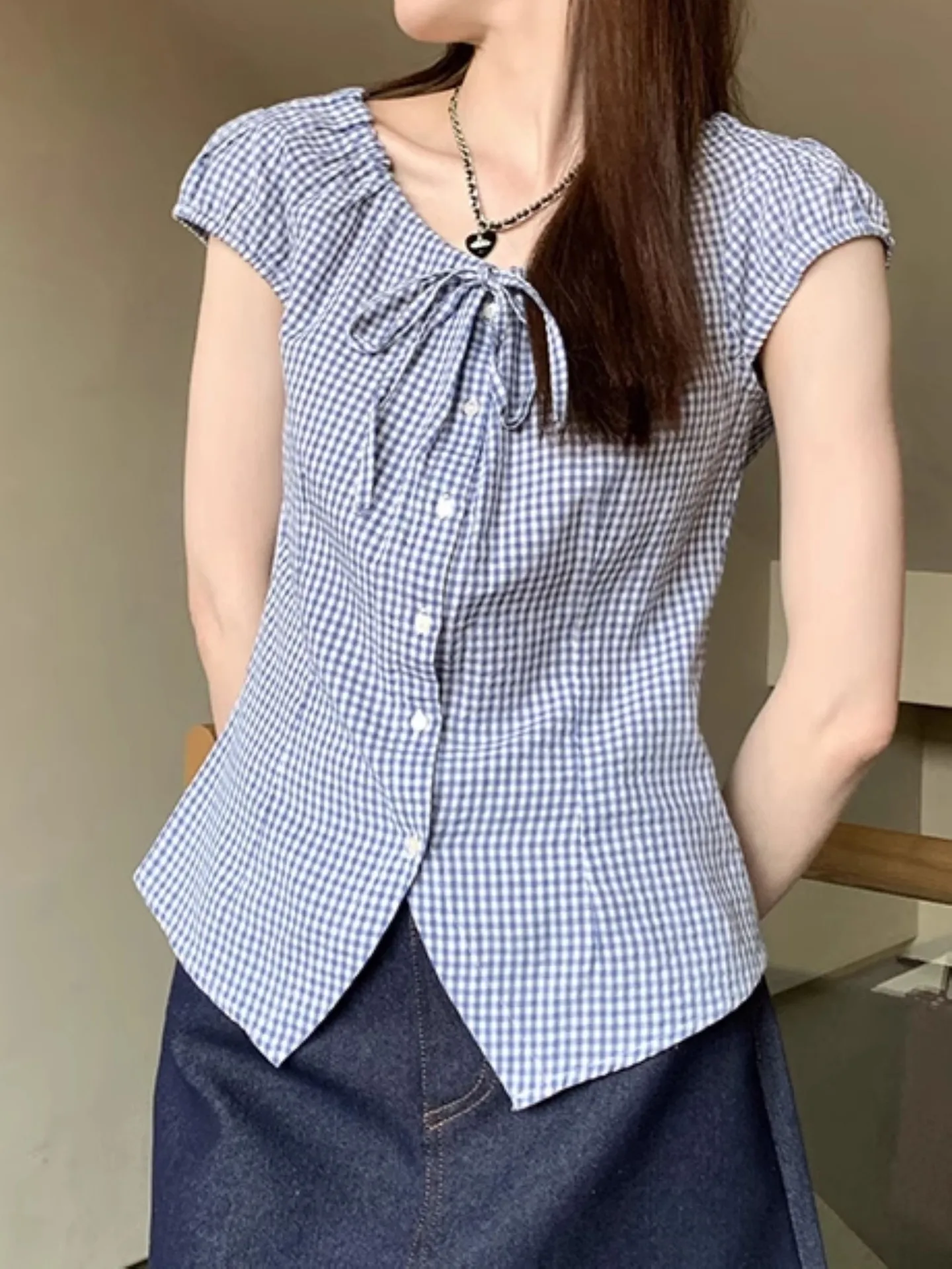 Gathered Placket Blouse | Savana | Bestsellers