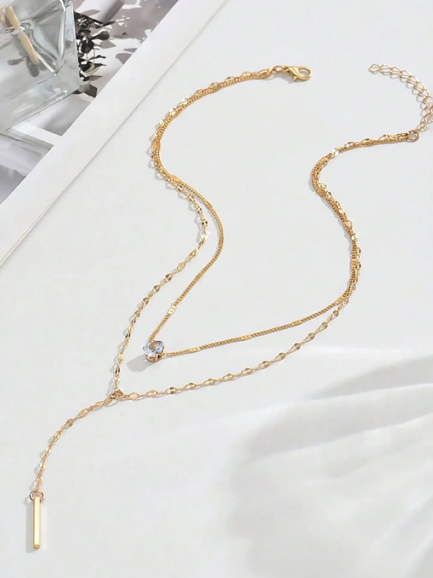 Rhinestone Artificial Jewellery - Multi-Layer Necklace | Savana | Bestsellers