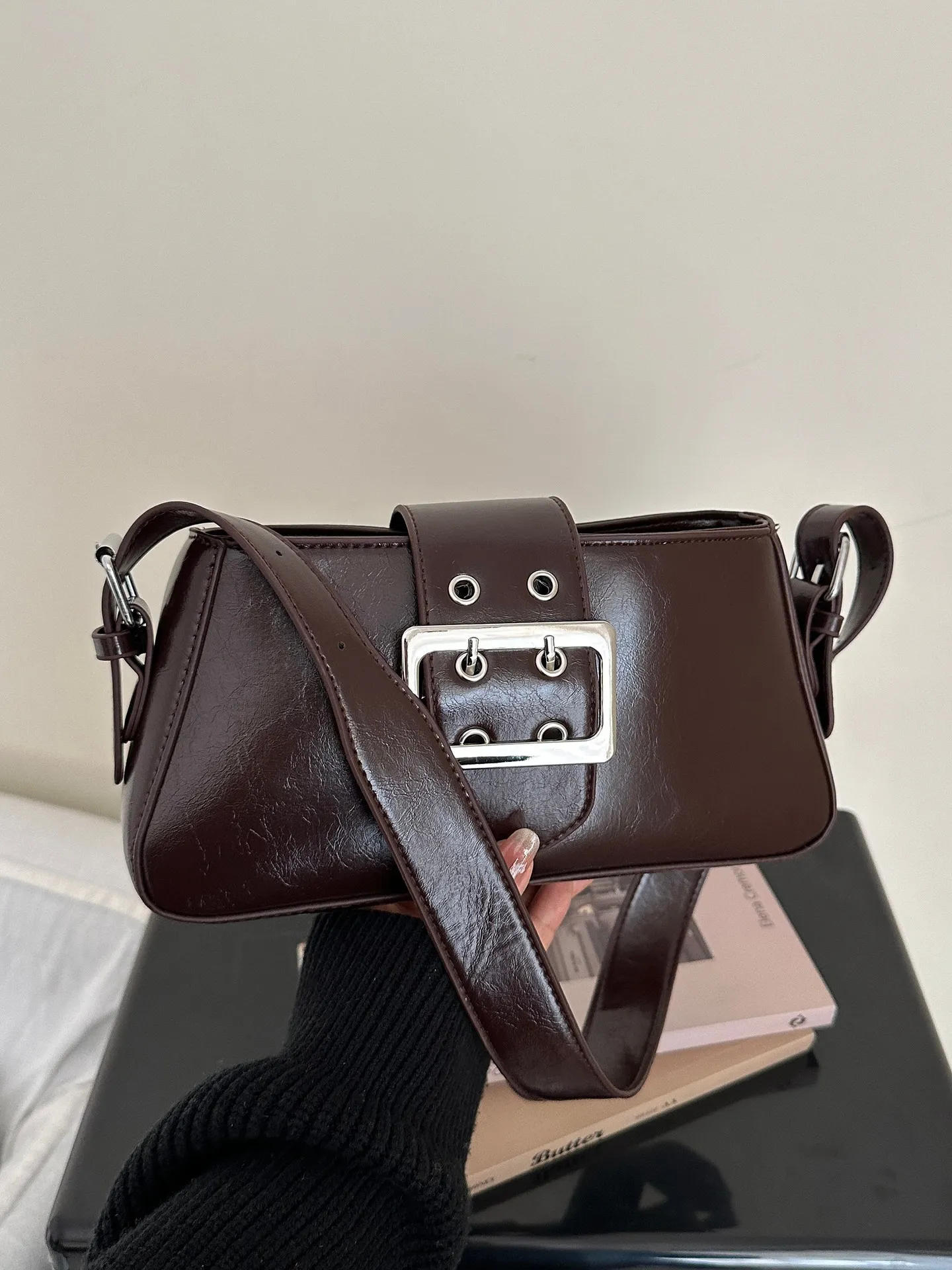 Adjustable Buckle Shoulder Bag | Savana | Bestsellers