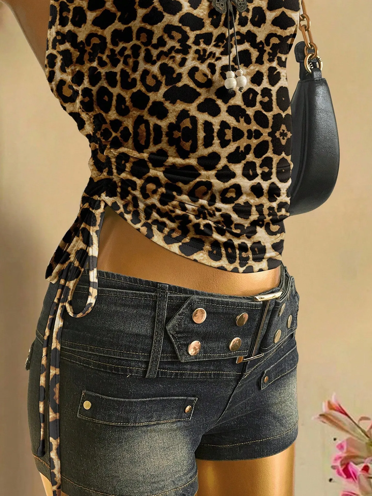 Drawstring Leopard Tube Top | Savana | Bestsellers
