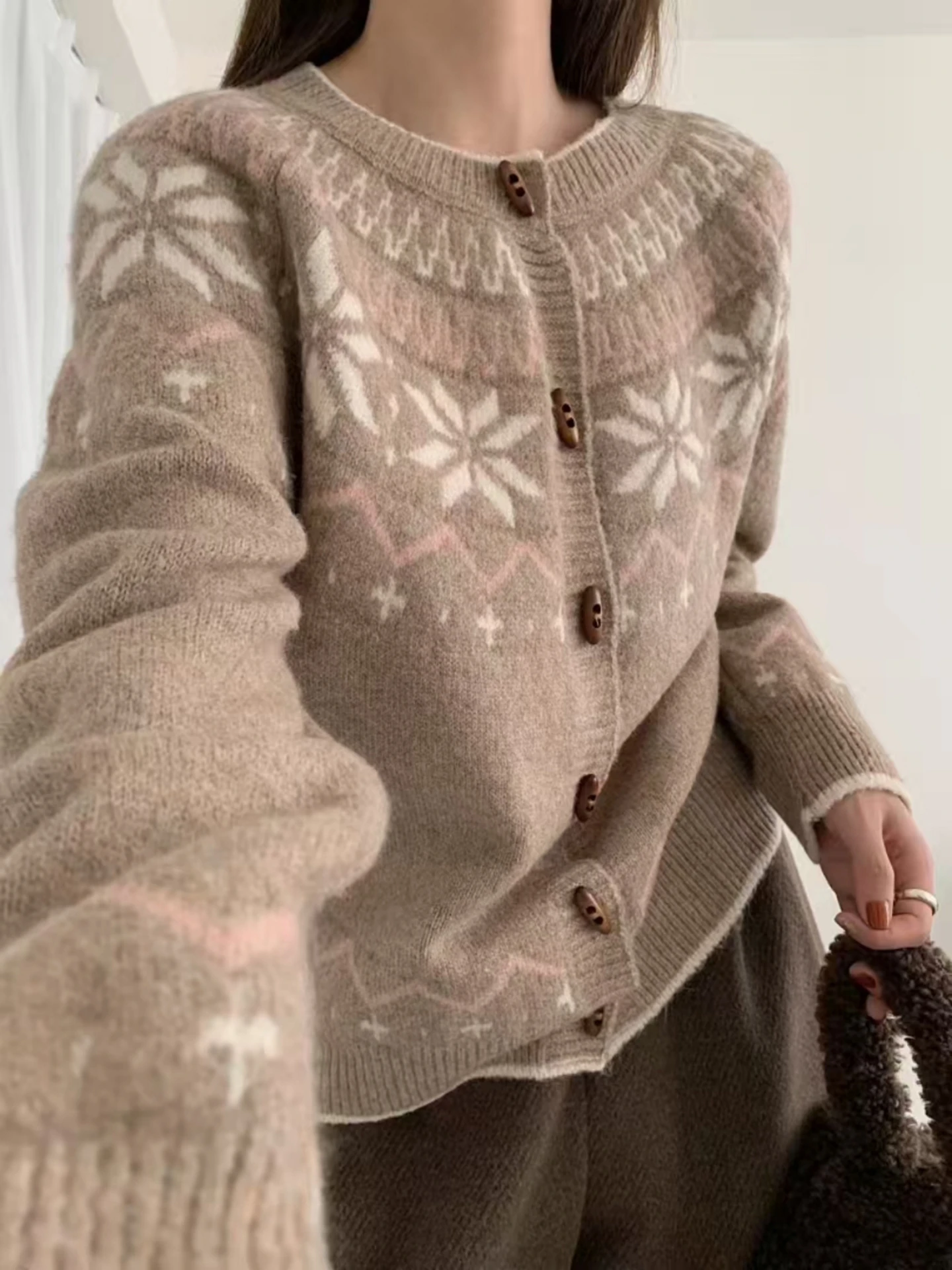 Jacquard Knit Cardigan | Savana | Bestsellers