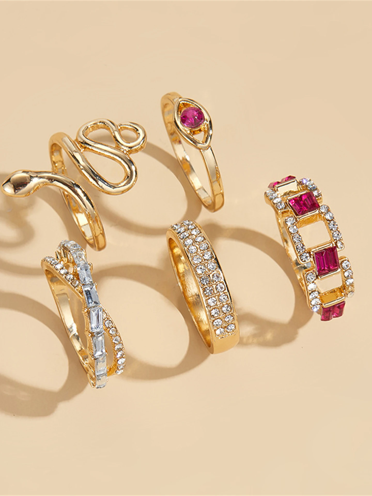 Rhinestone Ring Set | Savana | Bestsellers