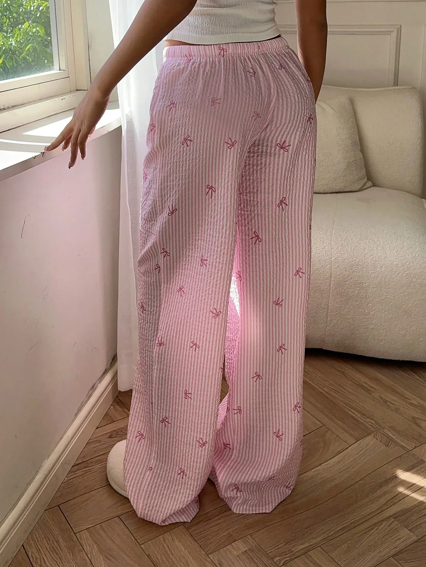 Drawstring Straight Leg Pants | Savana | Bestsellers