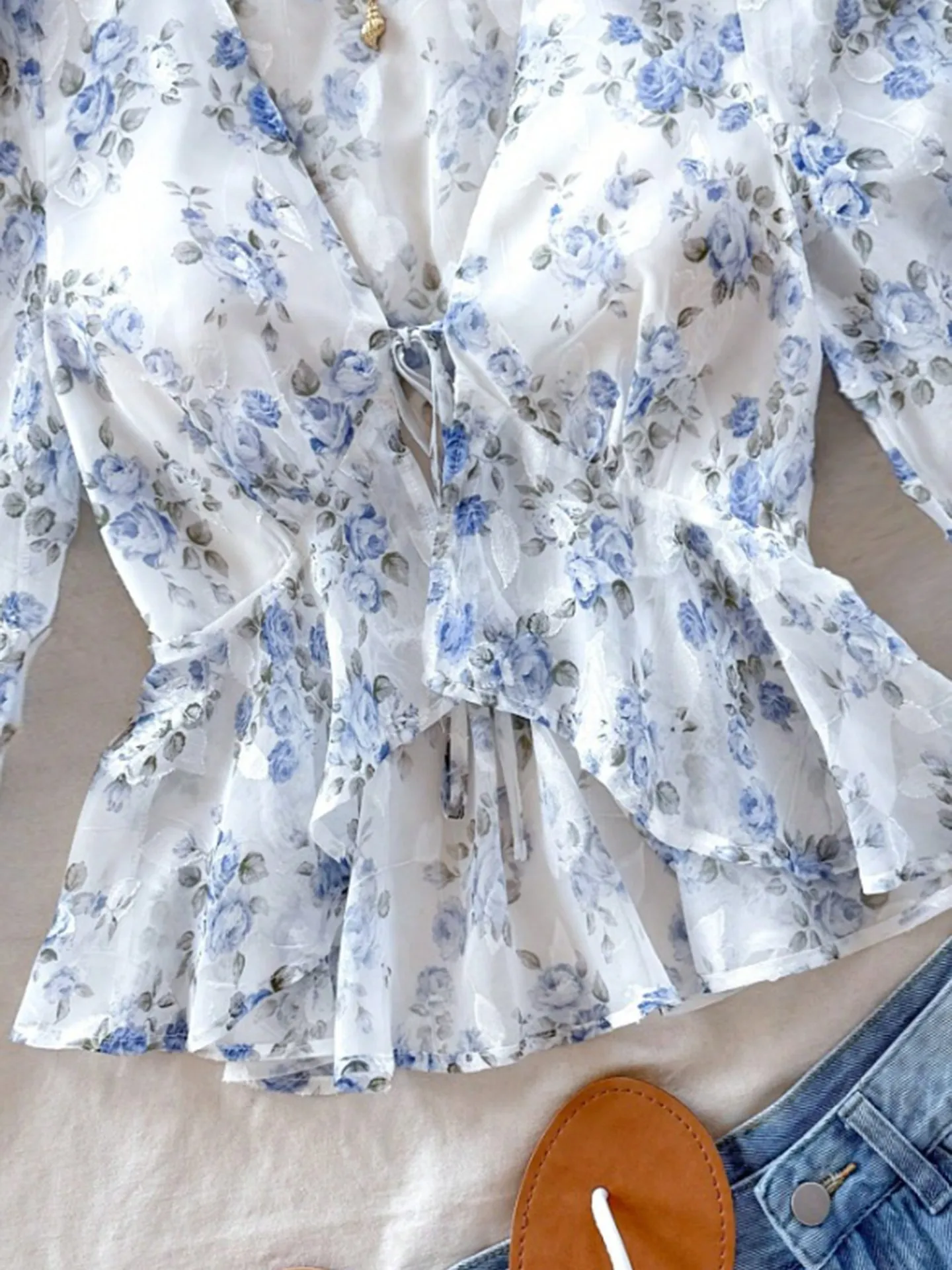 Ruffle Placket Blouse | Savana | Bestsellers