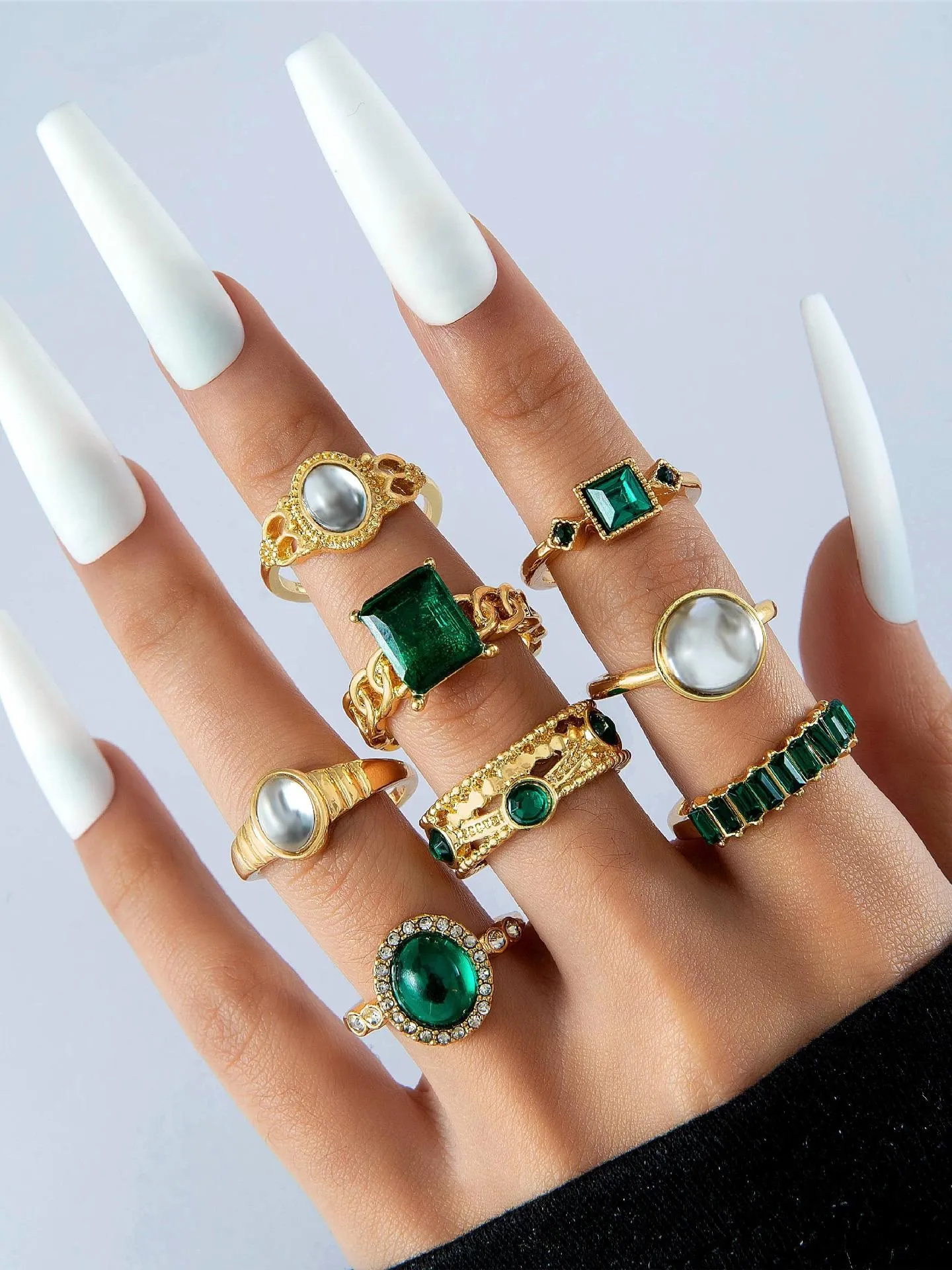 Geometric Ring Set | Savana | Bestsellers