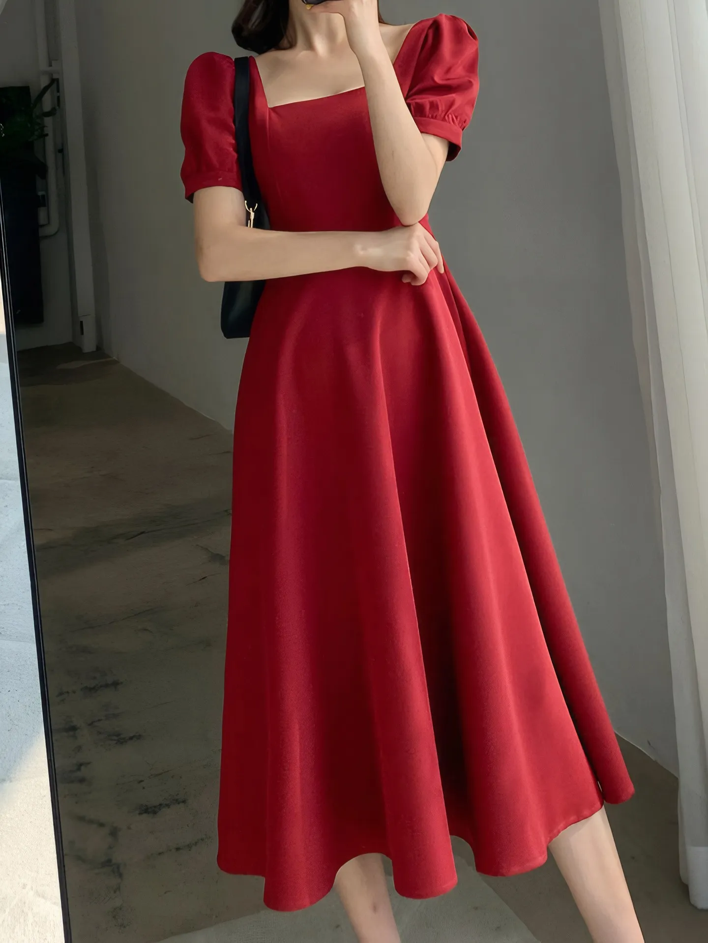 Square Neck A-Line Dress | Savana | Bestsellers