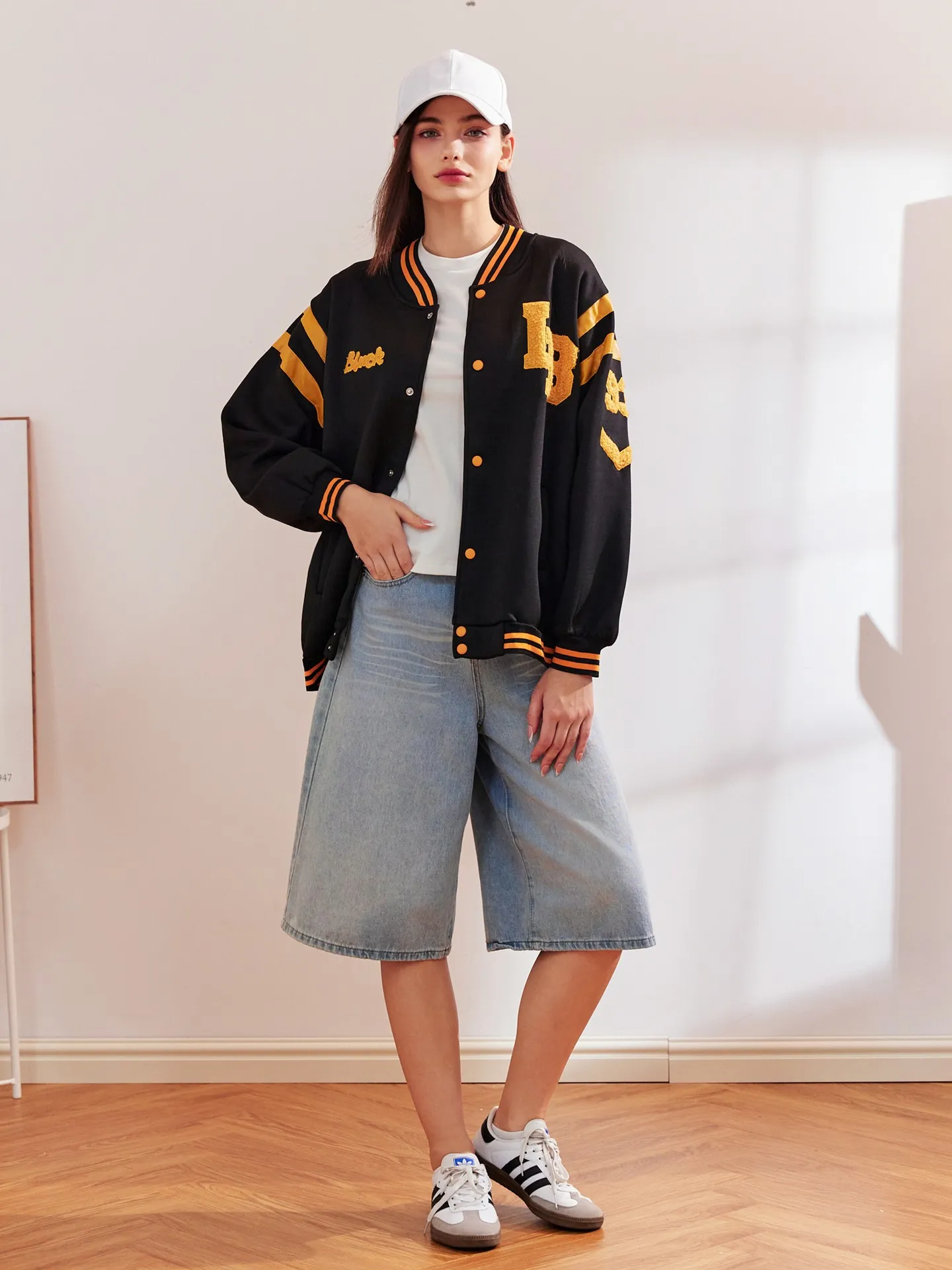 Contrast Bomber Jacket | Savana | Bestsellers