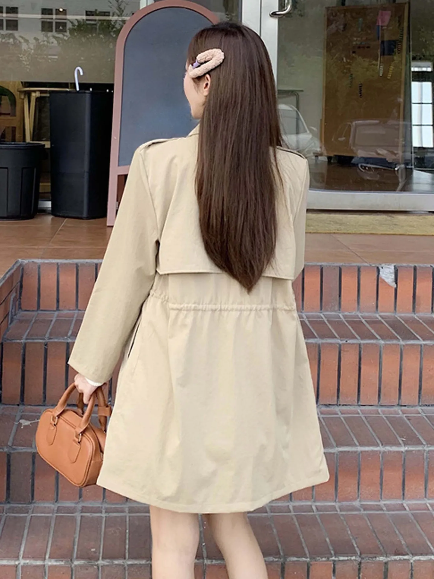 Drawstring Trench Coat | Savana | Bestsellers