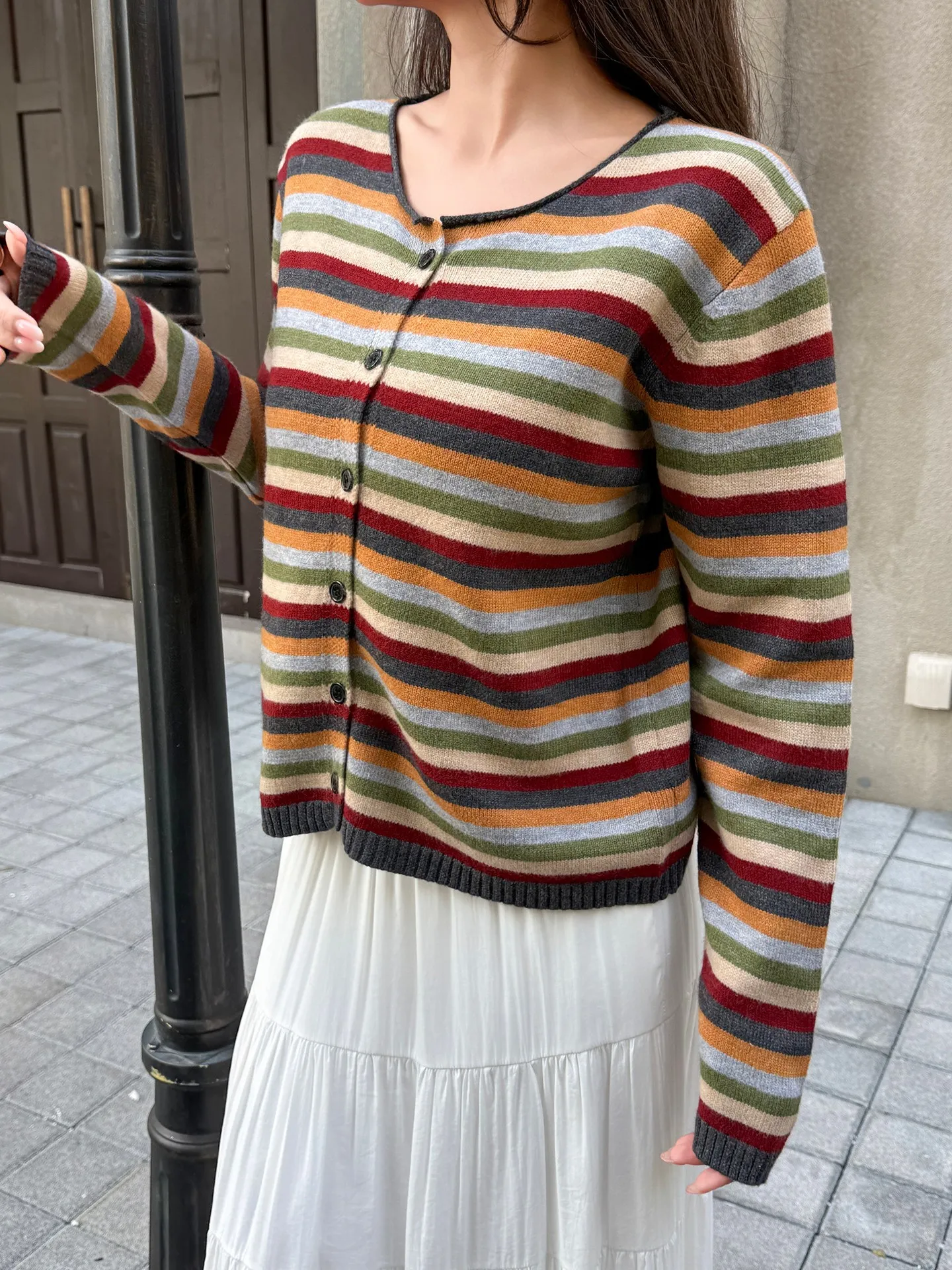 Contrast Knit Cardigan | Savana | Bestsellers