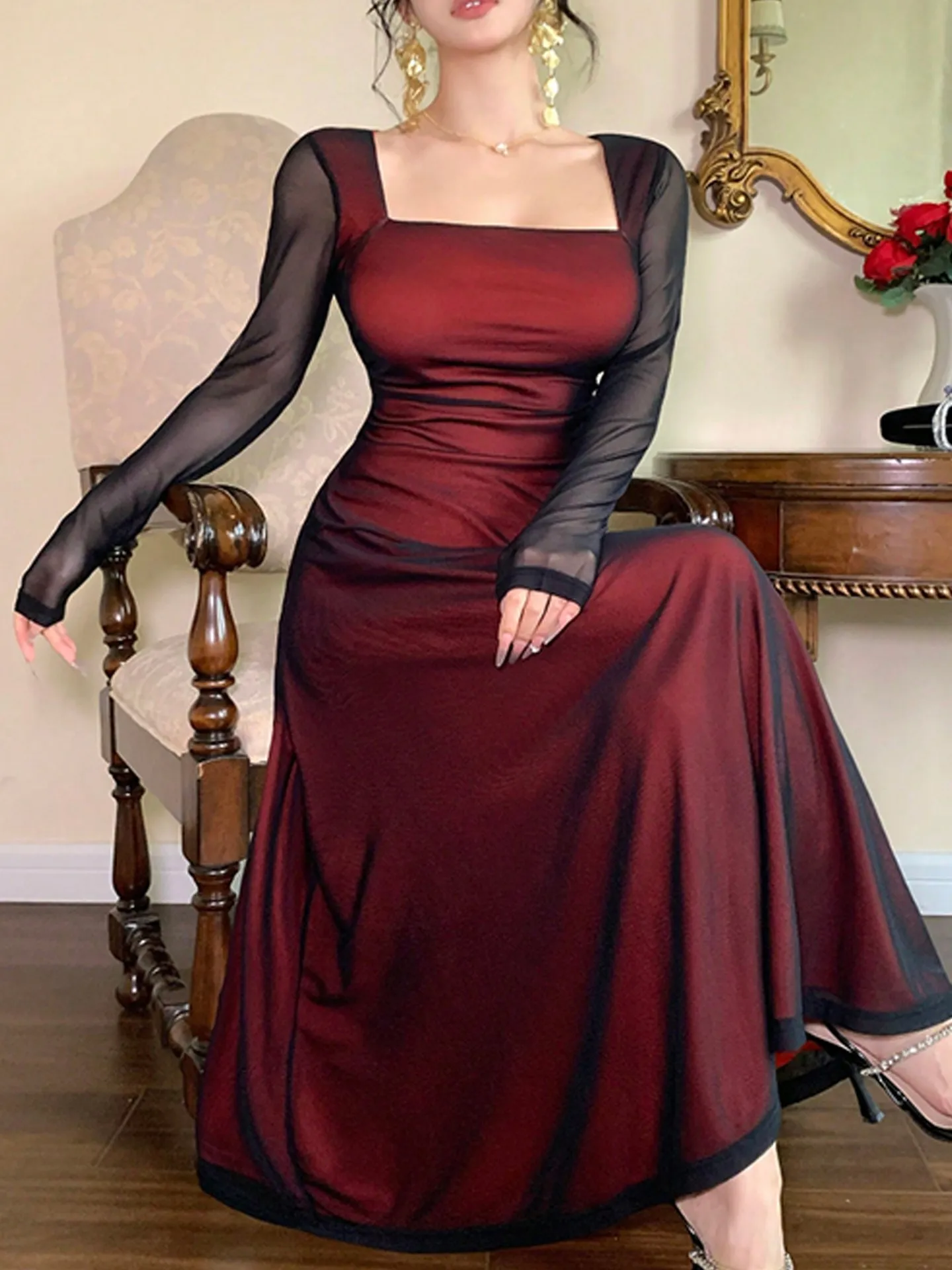 Sheer Bodycon Dress | Savana | Bestsellers