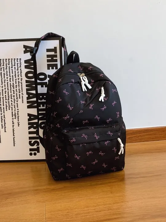 Bow Print School Backpack | Savana | Bestsellers