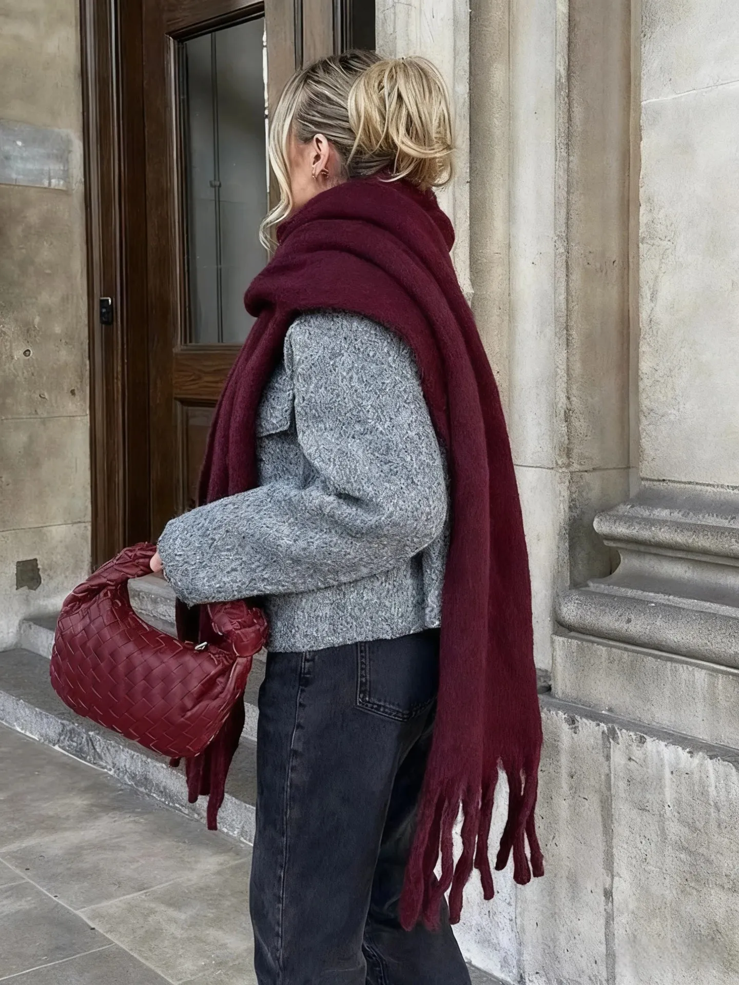 Mikasa Style Fringe Winter Scarf | Savana | Bestsellers