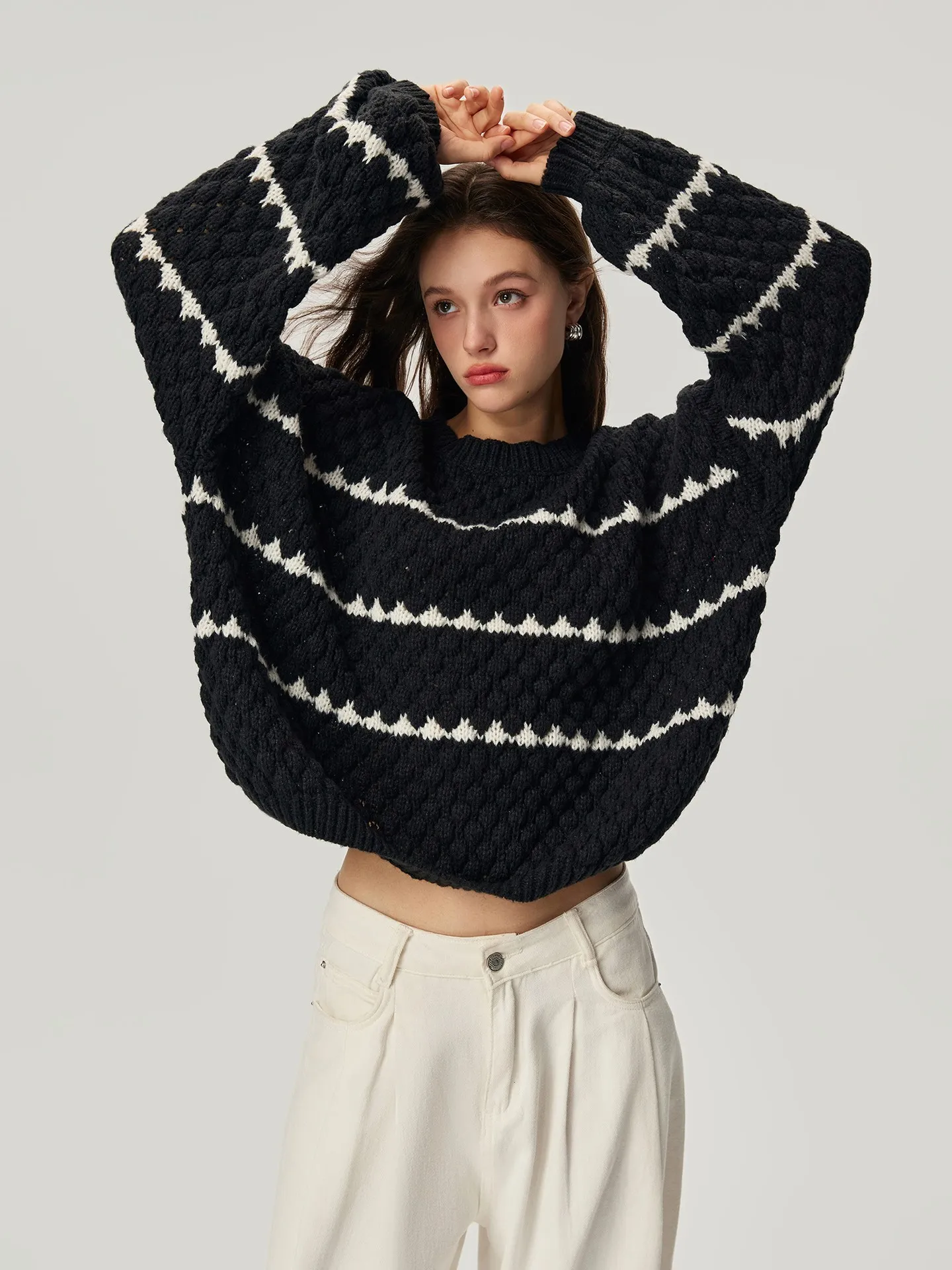 Colour Block Knit Pullover | Savana | Bestsellers