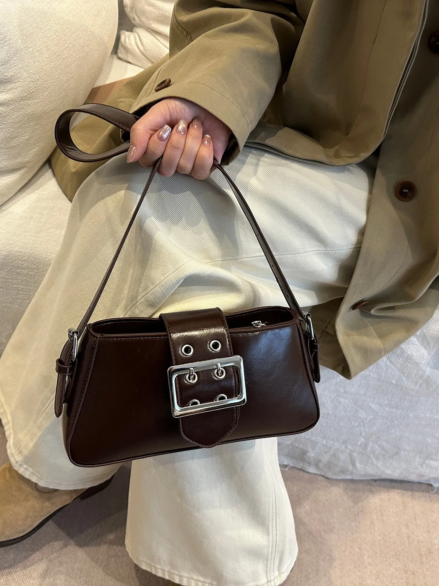Adjustable Buckle Shoulder Bag | Savana | Bestsellers