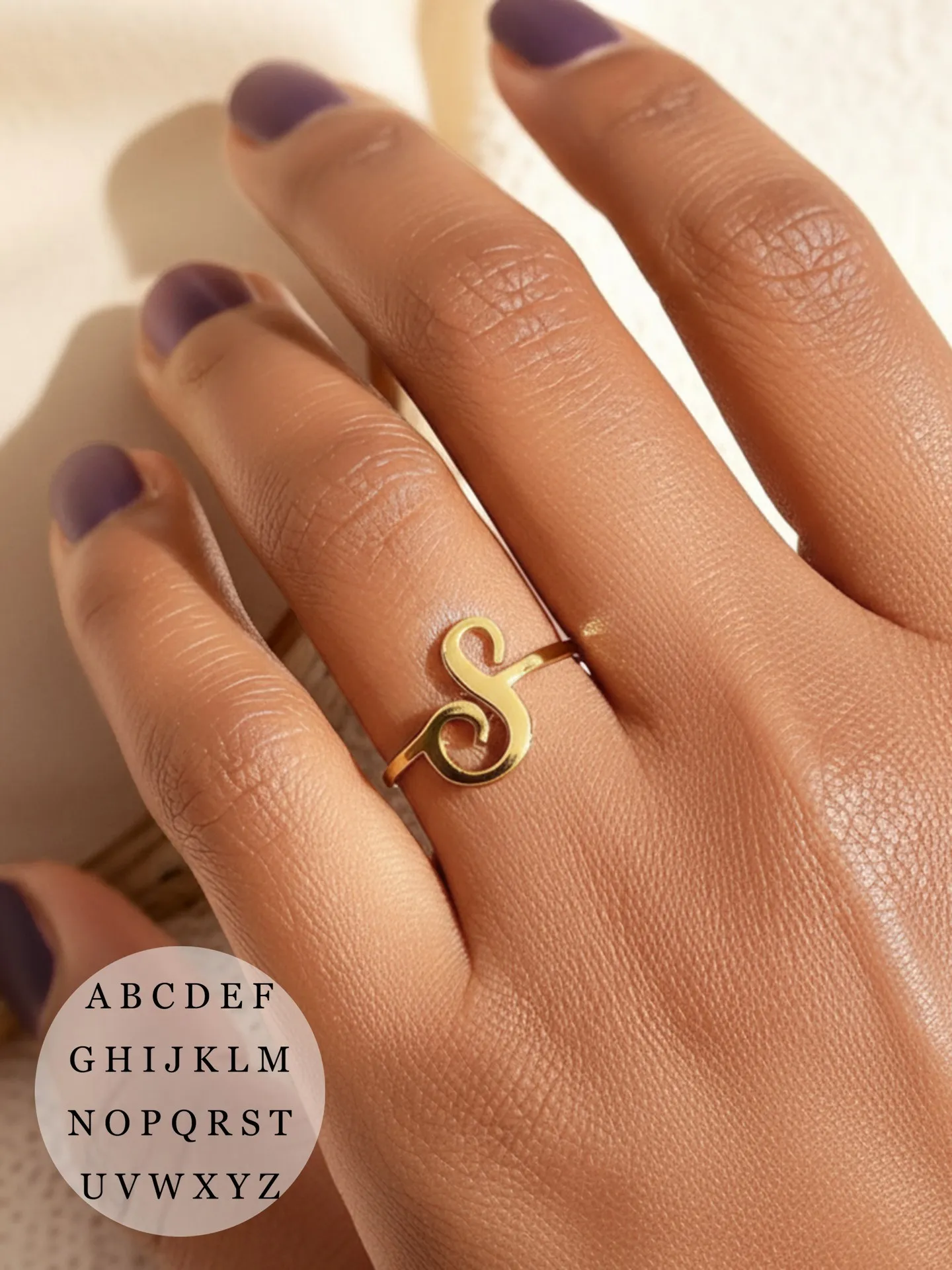 Alphabet Fashion Ring | Savana | Bestsellers