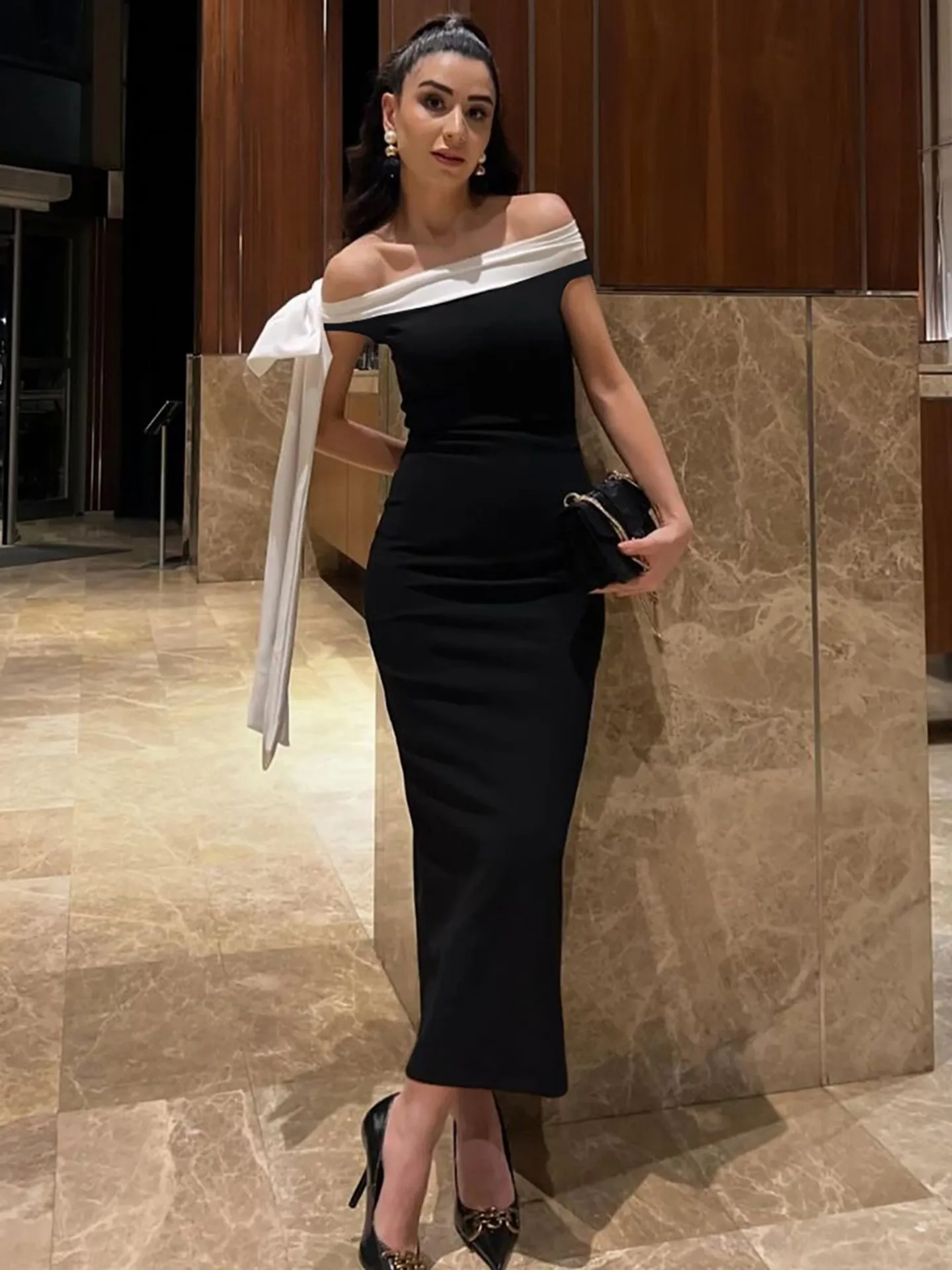 Bow Bodycon Dress | Savana | Bestsellers