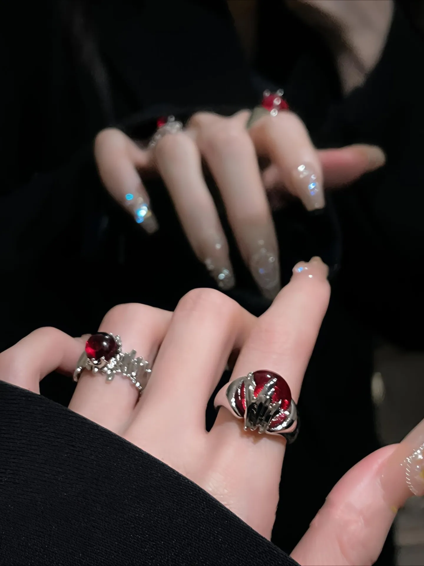 Rhinestone Ring Set | Savana | Bestsellers
