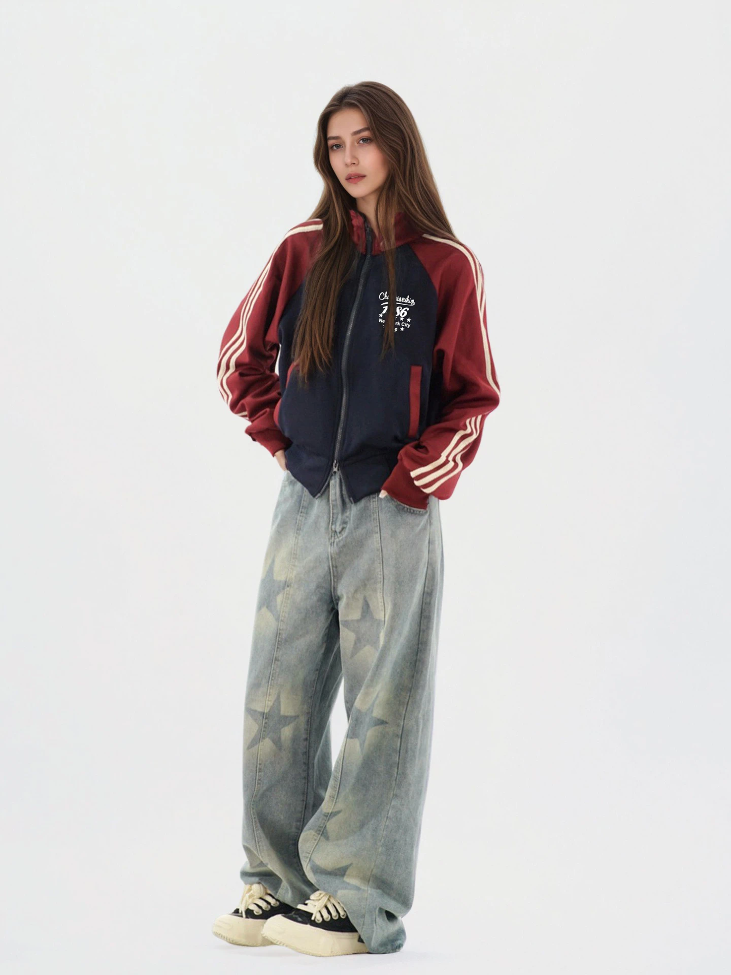 Contrast Stitch Jacket | Savana | Bestsellers